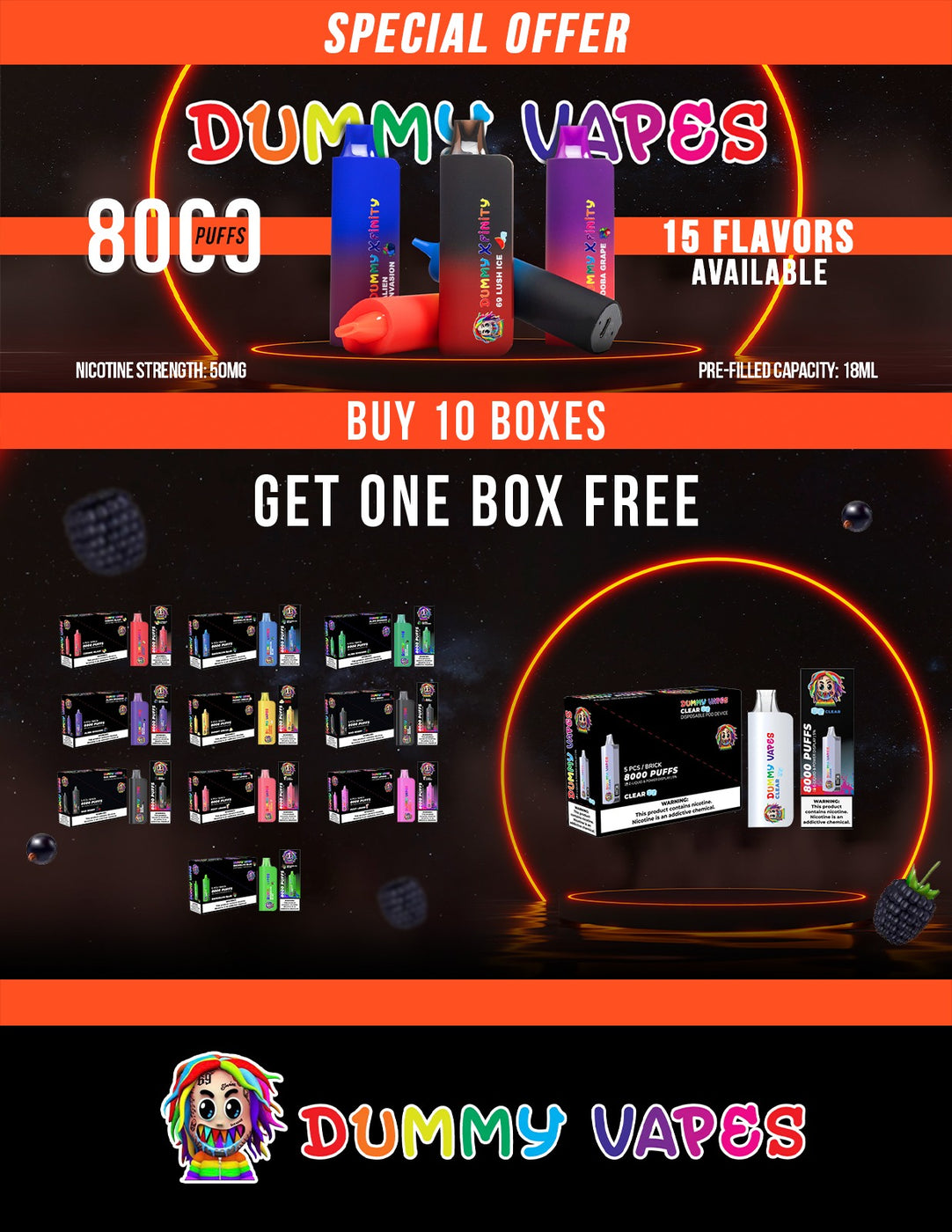 Dummy Vape (8000 puffs) Disposable Vapes- Wholesale Prices — vape702usa